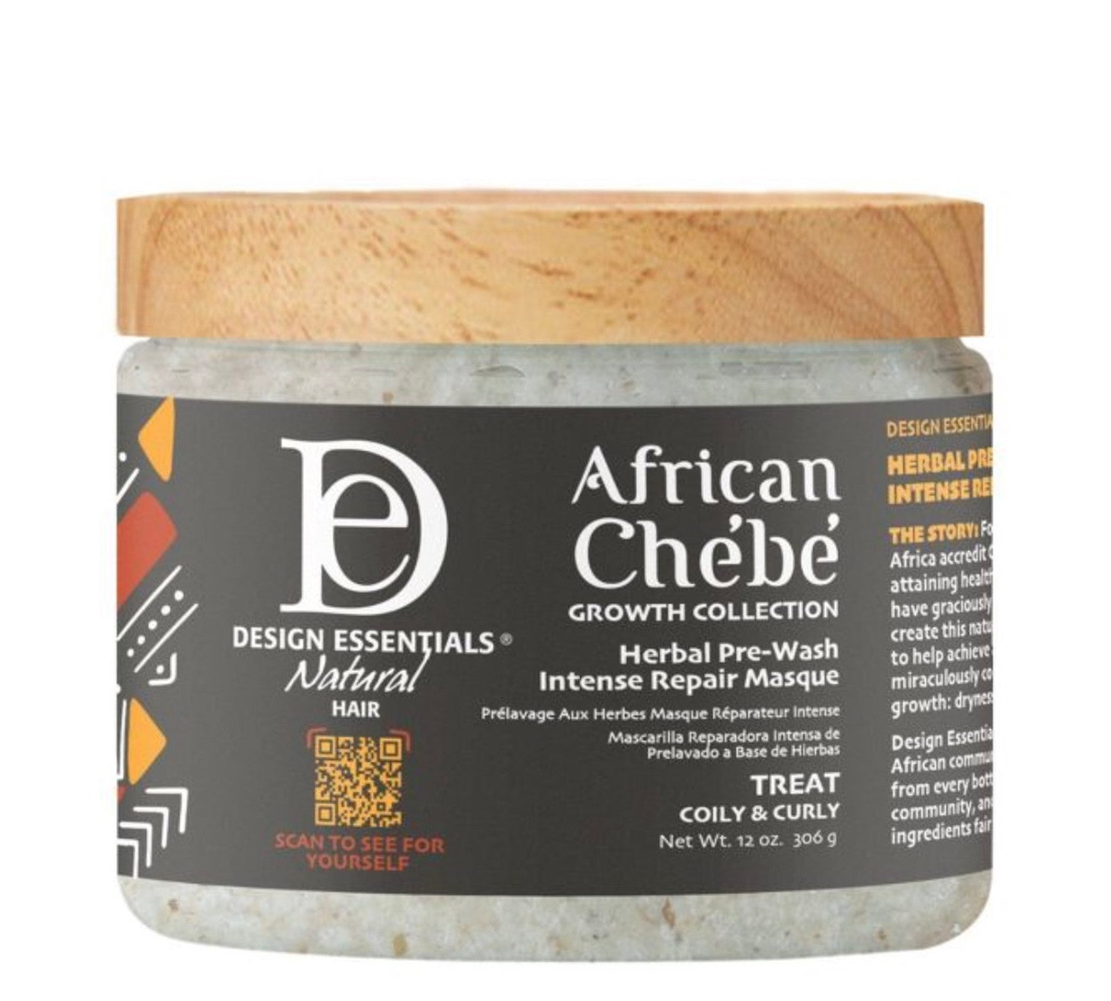 Design Essentials African Chebe Herbal Pre-Wash Intense Repair Hair Ma ...