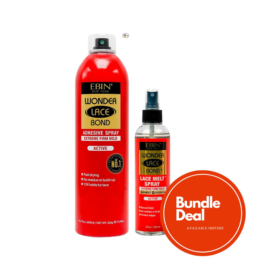 Ebin New York Lace Bond Adhesive Spray & Melting Spray Bundle ...