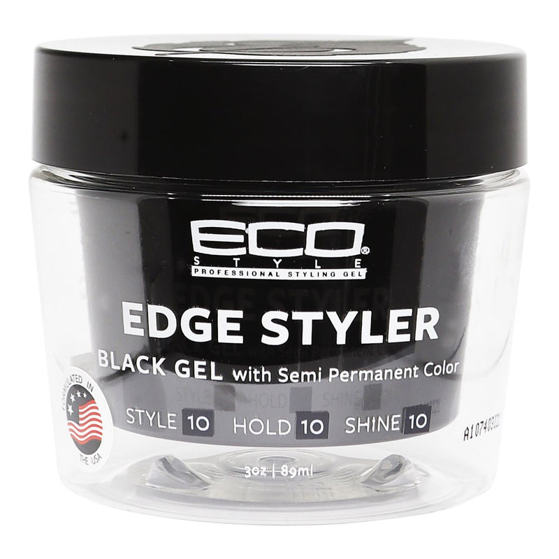 Eco Edge Styler Black Gel Semi-Permanent Color-3oz – CC Hair & Beauty