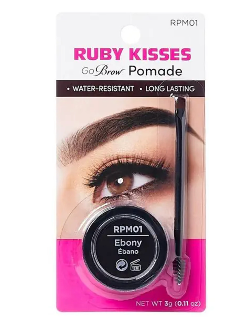 Ruby Kisses Go Brow Pomade Ebony – CC Hair & Beauty