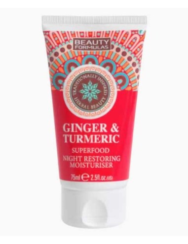 Beauty Formulas Ginger And Turmeric Superfood Night Restoring Moisturi ...