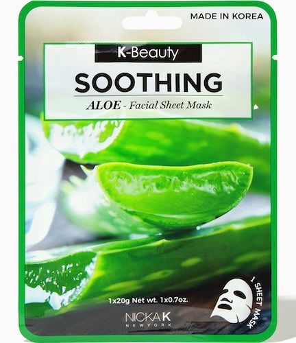 Nicka K Soothing Aloe Facial Sheet Mask – CC Hair & Beauty
