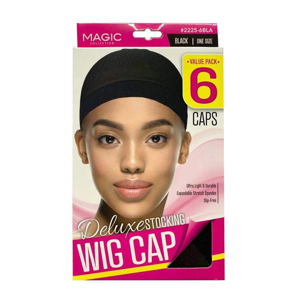 Magic Collection Wig Cap - Black #2225-6BLA (6 Pack) – CC Hair & Beauty