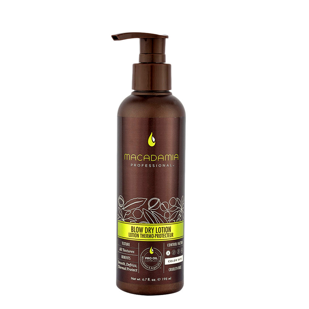 Macadamia Style Blow Dry Lotion 198ml - Thermal Protection Serum 198ml ...