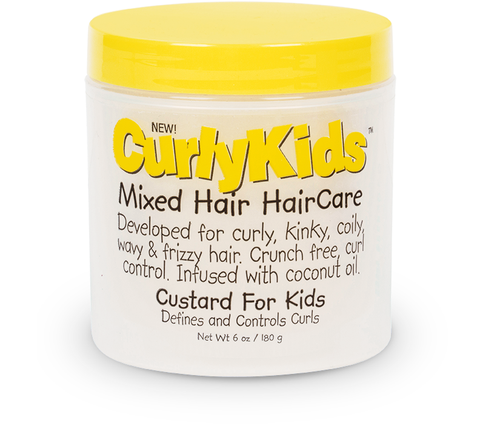 Curly Kids Mixed Hair HairCare Custard For Kids - 6 Oz – CC Hair & Beauty