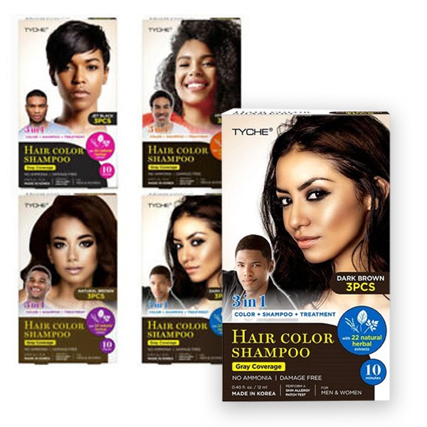 Nicka K Tyche Magic 3 In 1 Hair Color Shampoo - 0.40 oz 3pcs – CC Hair ...