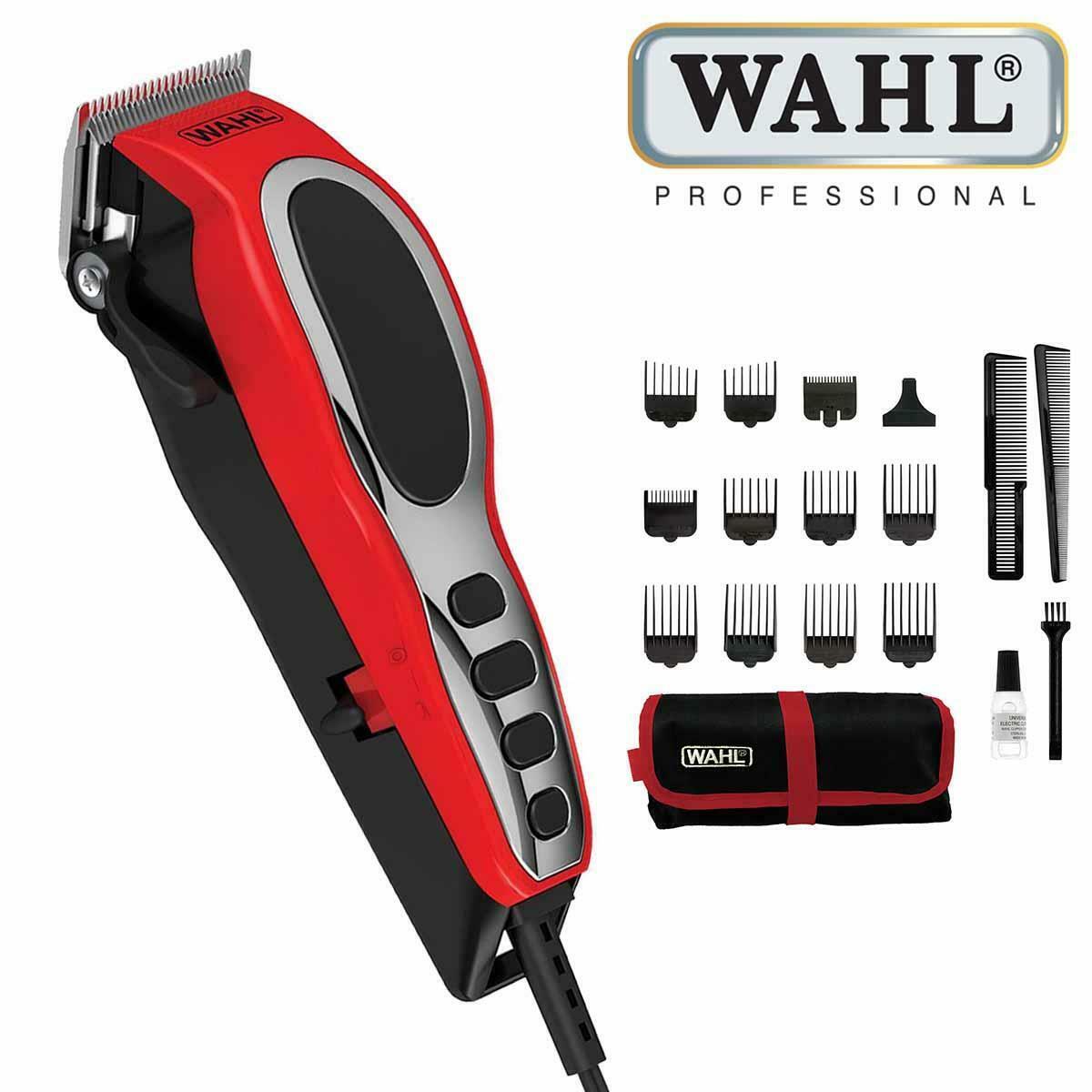 Wahl Corded Fade Pro Hair Clipper Perfect Fade Trimmer Grooming Set ...
